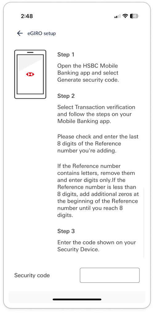 eGIRO Payments – Endowus