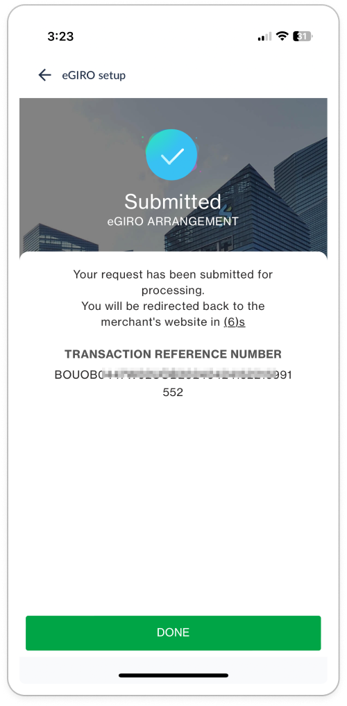 eGIRO Payments – Endowus